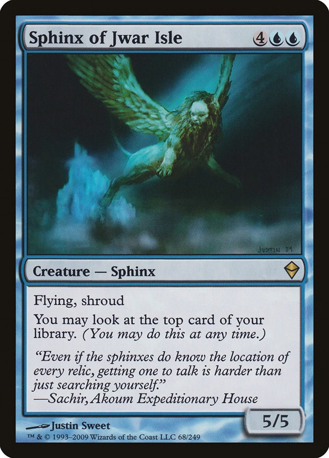 Sphinx of Jwar Isle - Zendikar - Magic: The Gathering