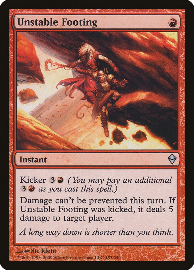 Unstable Footing - Zendikar - Magic: The Gathering