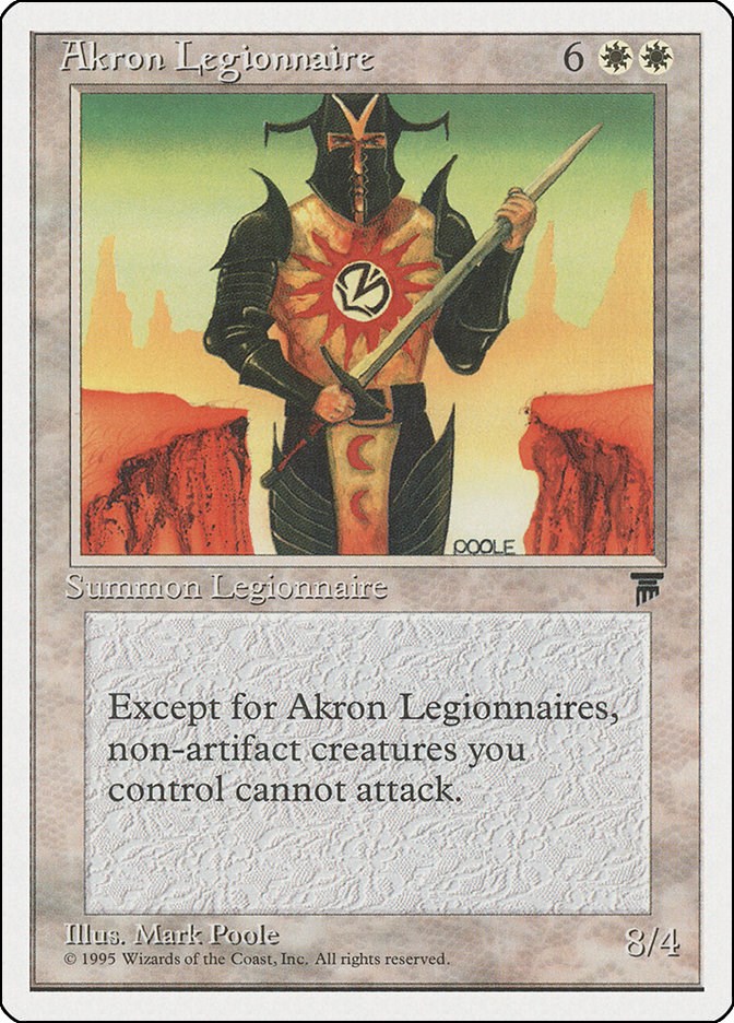 Akron Legionnaire - Chronicles - Magic: The Gathering