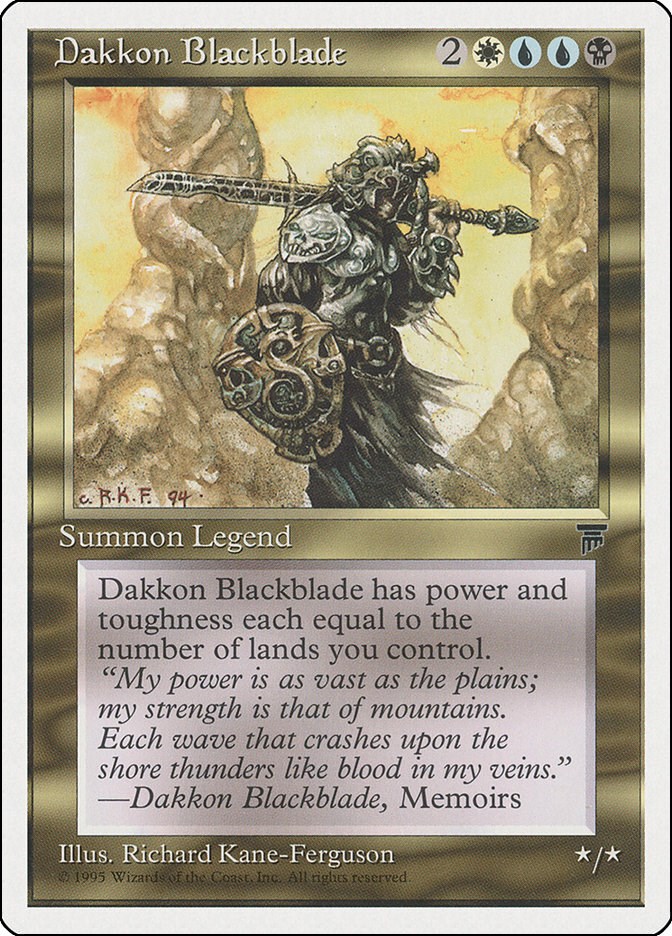 Dakkon Blackblade - Chronicles - Magic: The Gathering