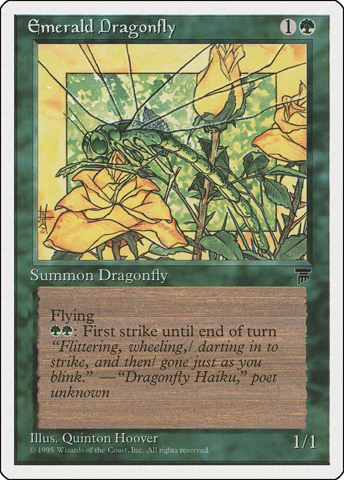 Emerald Dragonfly - Chronicles - Magic: The Gathering