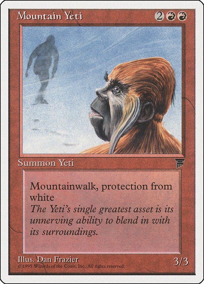 Mountain Yeti - Chronicles - Magic: The Gathering