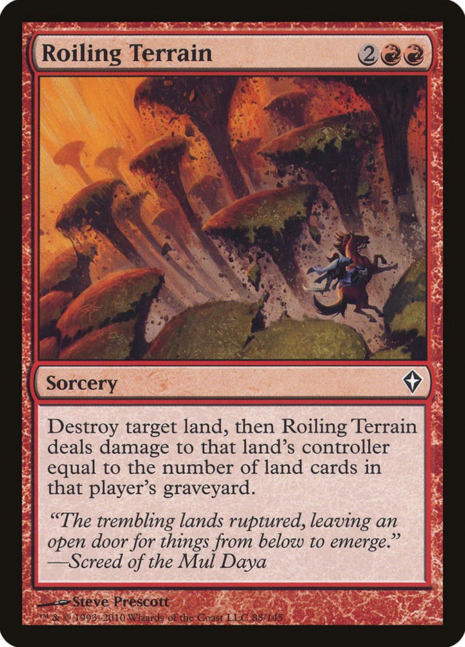 Roiling Terrain - Worldwake - Magic: The Gathering