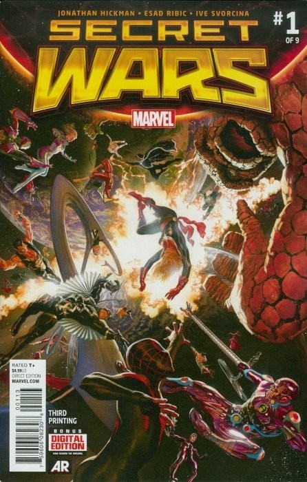 Secret Wars #1 (Third Printing Variant - Alex Ross) - Secret Wars (2015 ...