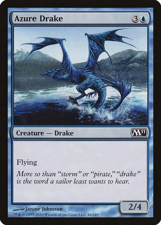 Azure Drake - Magic 2011 (M11) - Magic: The Gathering