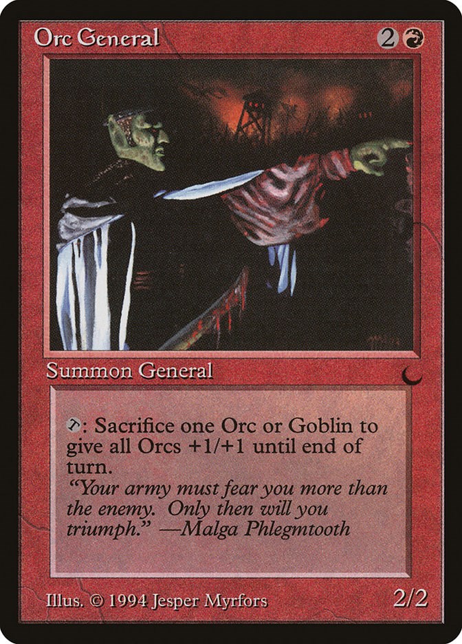 Orc General - The Dark - Magic: The Gathering