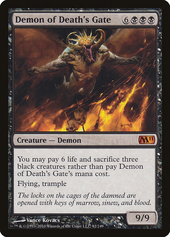 Demon of Death's Gate - Magic 2011 (M11) - Magic: The Gathering