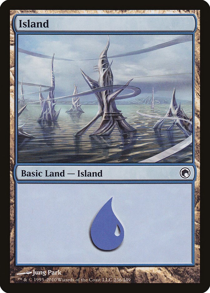Island (236) - Scars of Mirrodin - Magic: The Gathering