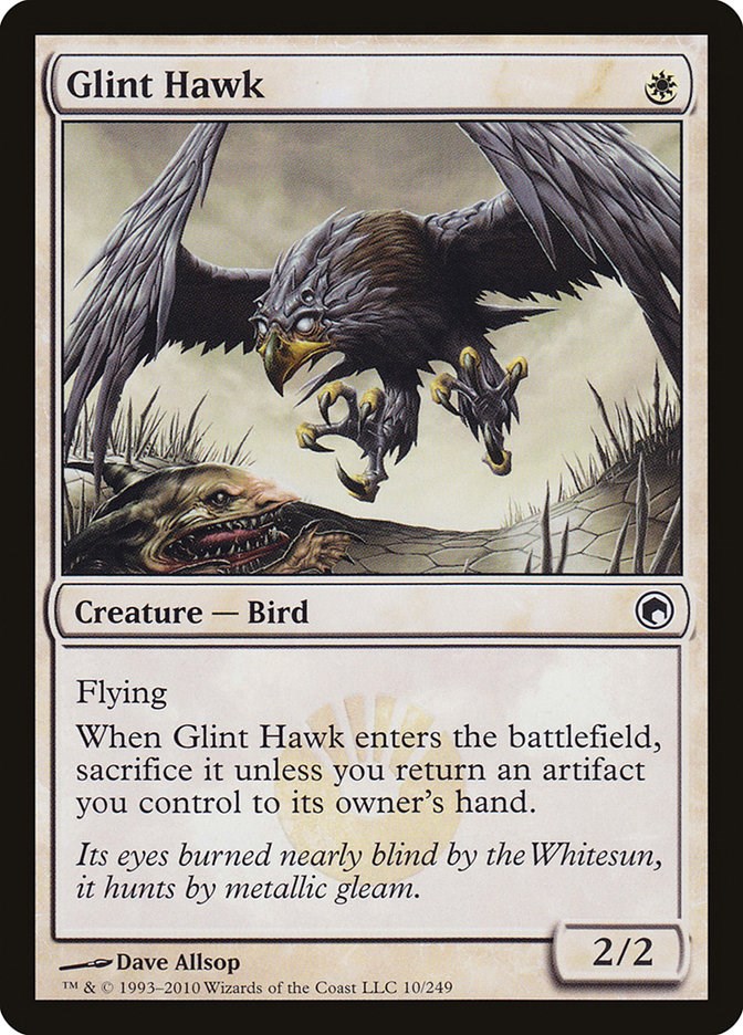 Glint Hawk - Scars of Mirrodin - Magic: The Gathering