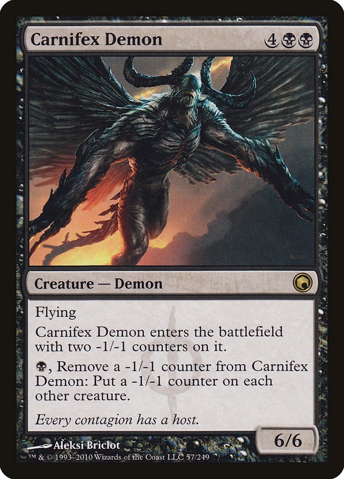 Carnifex Demon - Scars of Mirrodin - Magic: The Gathering
