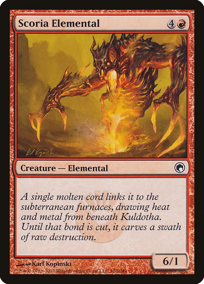Scoria Elemental - Scars of Mirrodin - Magic: The Gathering