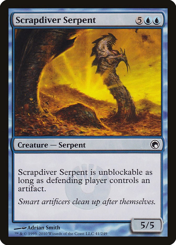 Scrapdiver Serpent - Scars of Mirrodin - Magic: The Gathering