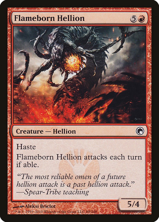 Flameborn Hellion - Scars of Mirrodin - Magic: The Gathering