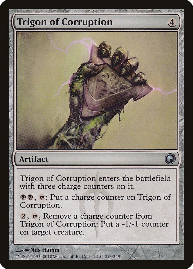 Trigon of Corruption - Scars of Mirrodin - Magic: The Gathering