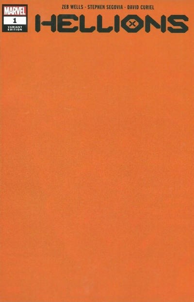 Hellions #1 (Blank Orange Wraparound Cover) - Hellions (2020 Series ...