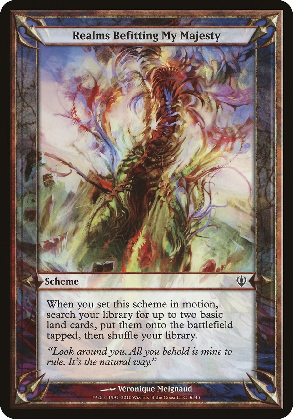 Realms Befitting My Majesty (Archenemy) - Oversize Cards - Magic: The ...