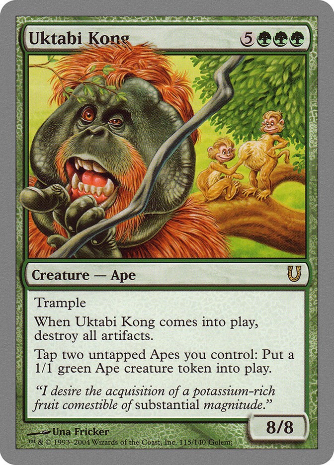 Uktabi Kong - Unhinged - Magic: The Gathering
