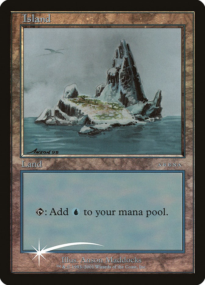 Island (2001) - Arena Promos - Magic: The Gathering