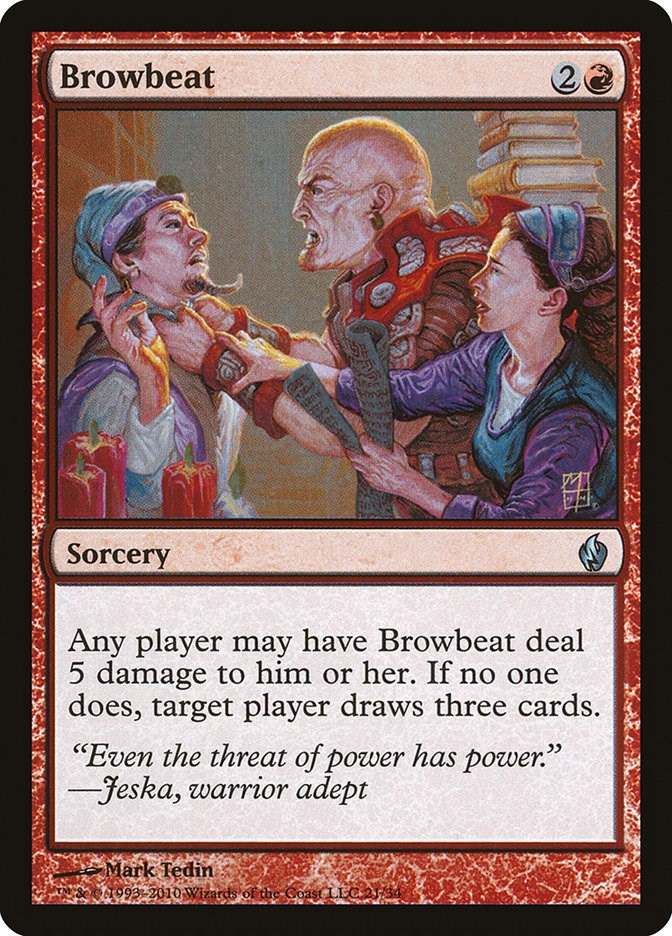 Browbeat - Premium Deck Series: Fire and Lightning - Magic: The Gathering