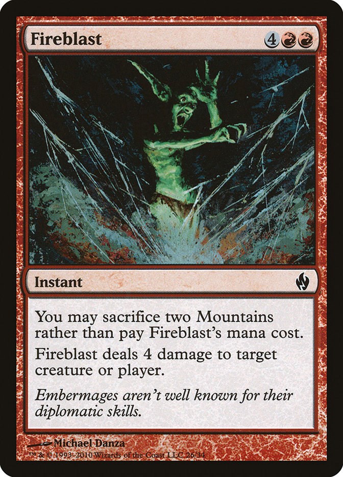 Fireblast - Premium Deck Series: Fire and Lightning - Magic: The Gathering
