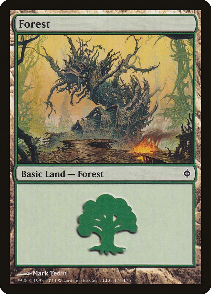 Forest (174) - New Phyrexia - Magic: The Gathering