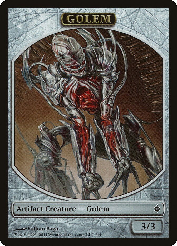 Golem Token - New Phyrexia - Magic: The Gathering