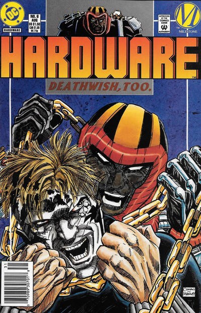 Hardware #6 (Newsstand) - Hardware (1993 Series) - DC Comics