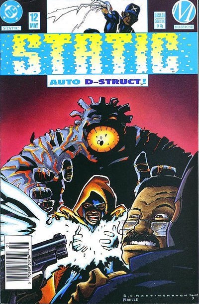 Static #12 (Newsstand) - Static (1993 Series) - DC Comics