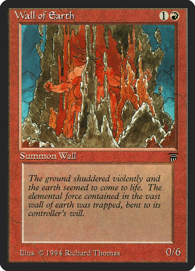 Wall of Earth - Legends - Magic: The Gathering