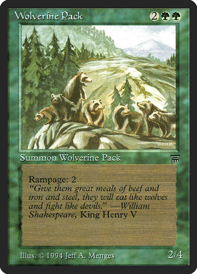 Wolverine Pack - Legends - Magic: The Gathering