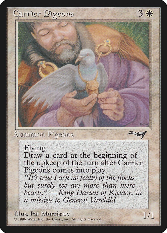 Carrier Pigeons (Hand) - Alliances - Magic: The Gathering