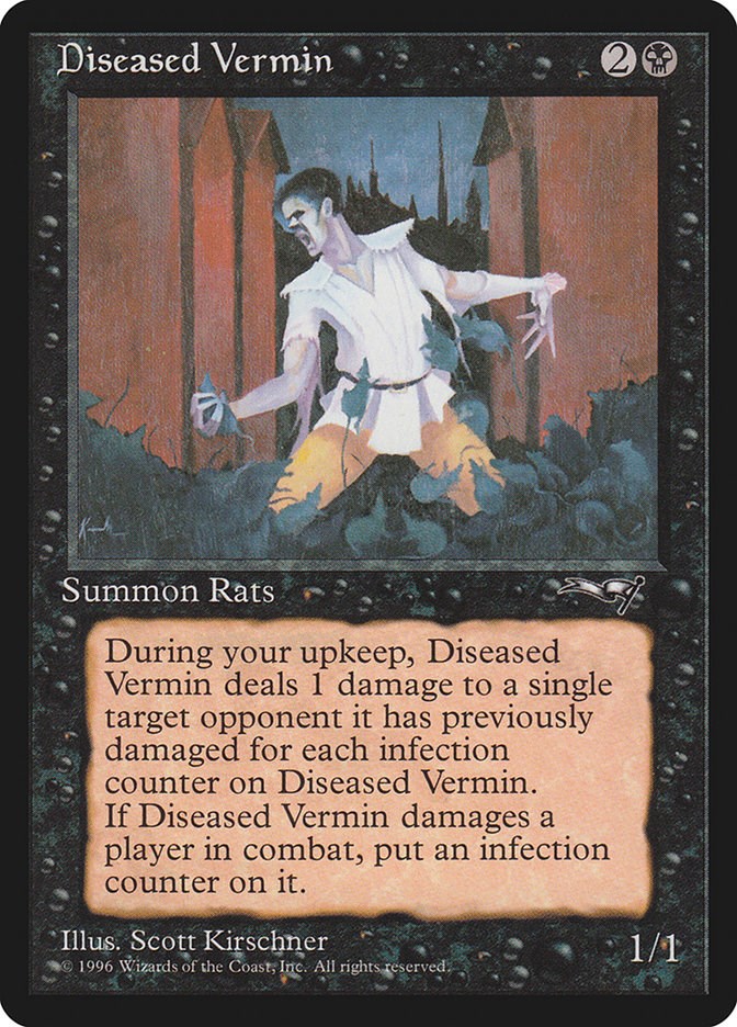 Diseased Vermin - Alliances - Magic: The Gathering