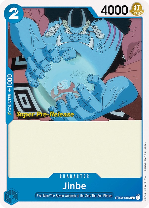 Jinbe - Super Pre-Release Starter Deck 3: The Seven Warlords of the Sea ...