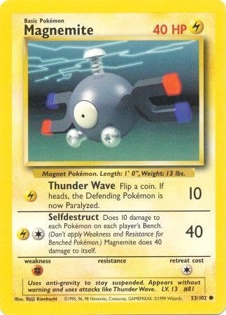 Magnemite - Base Set - Pokemon