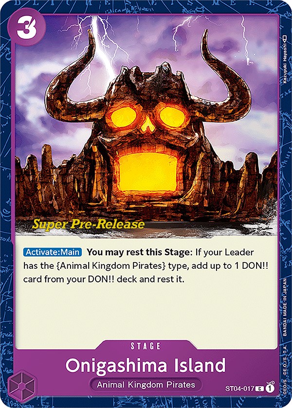 Onigashima Island - Super Pre-Release Starter Deck 4: Animal Kingdom ...