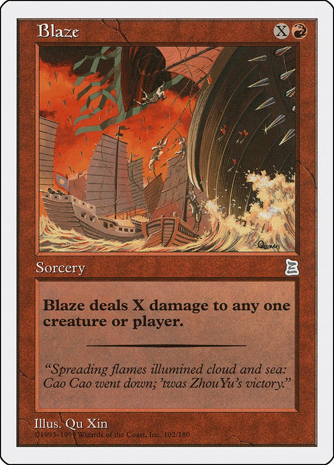 Blaze - Portal Three Kingdoms - Magic: The Gathering