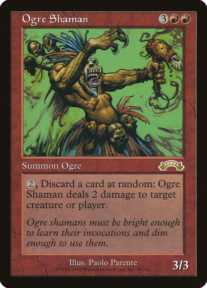 Ogre Shaman - Exodus - Magic: The Gathering