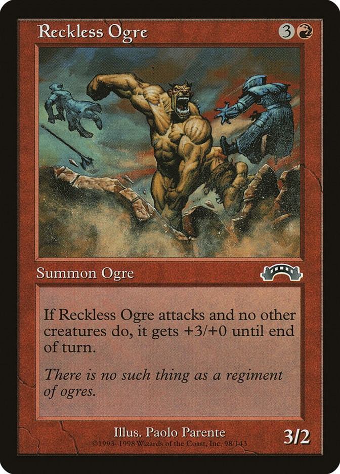 Reckless Ogre - Exodus - Magic: The Gathering