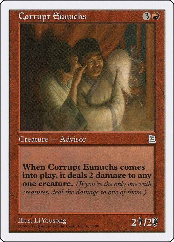 Corrupt Eunuchs - Portal Three Kingdoms - Magic: The Gathering
