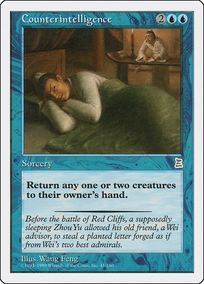 Counterintelligence - Portal Three Kingdoms - Magic: The Gathering