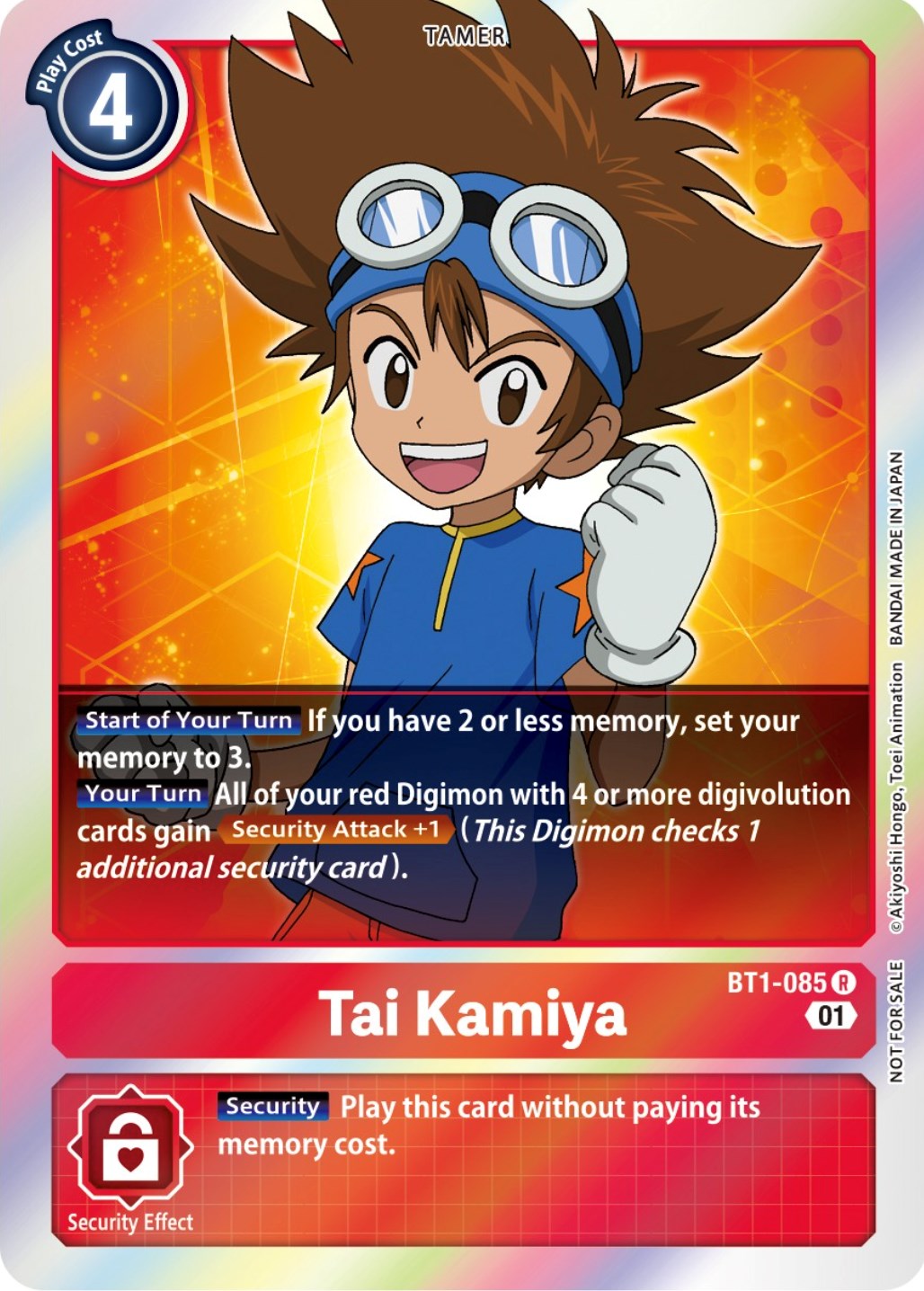Tai Kamiya - BT1-085 (ST-11 Special Entry Pack) - Release Special ...
