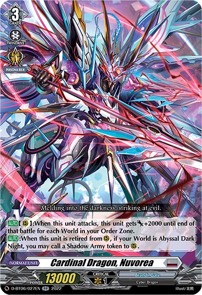 Cardinal Dragon, Nuvorea - Blazing Dragon Reborn - Cardfight Vanguard
