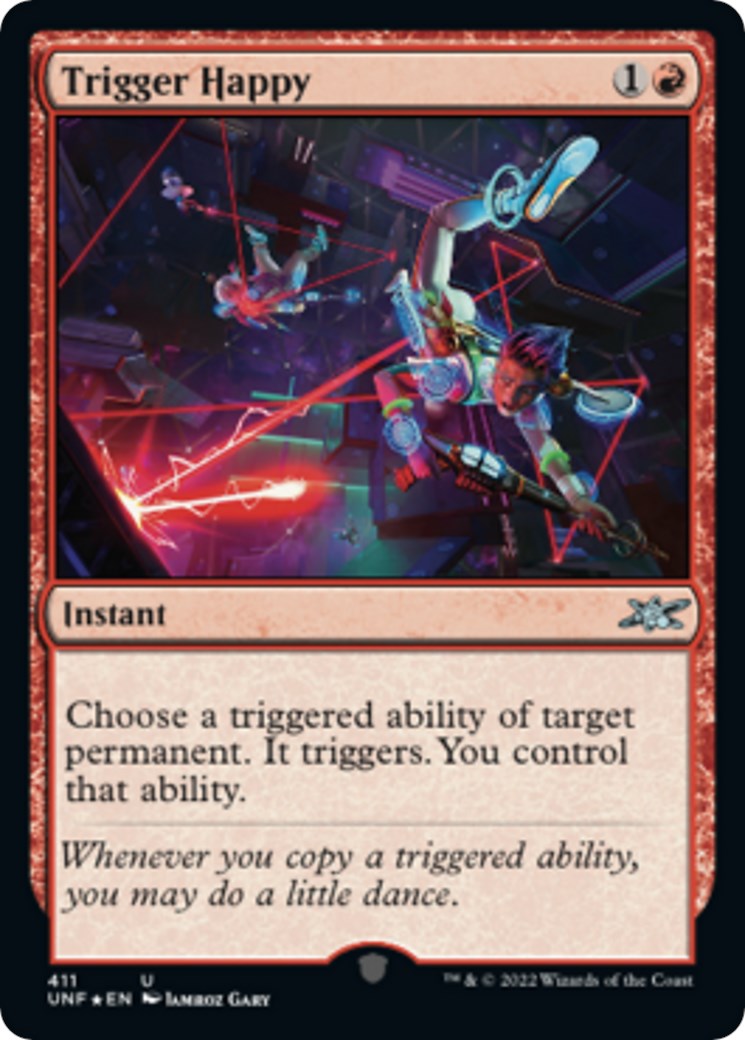 Trigger Happy (Galaxy Foil) - Unfinity - Magic: The Gathering