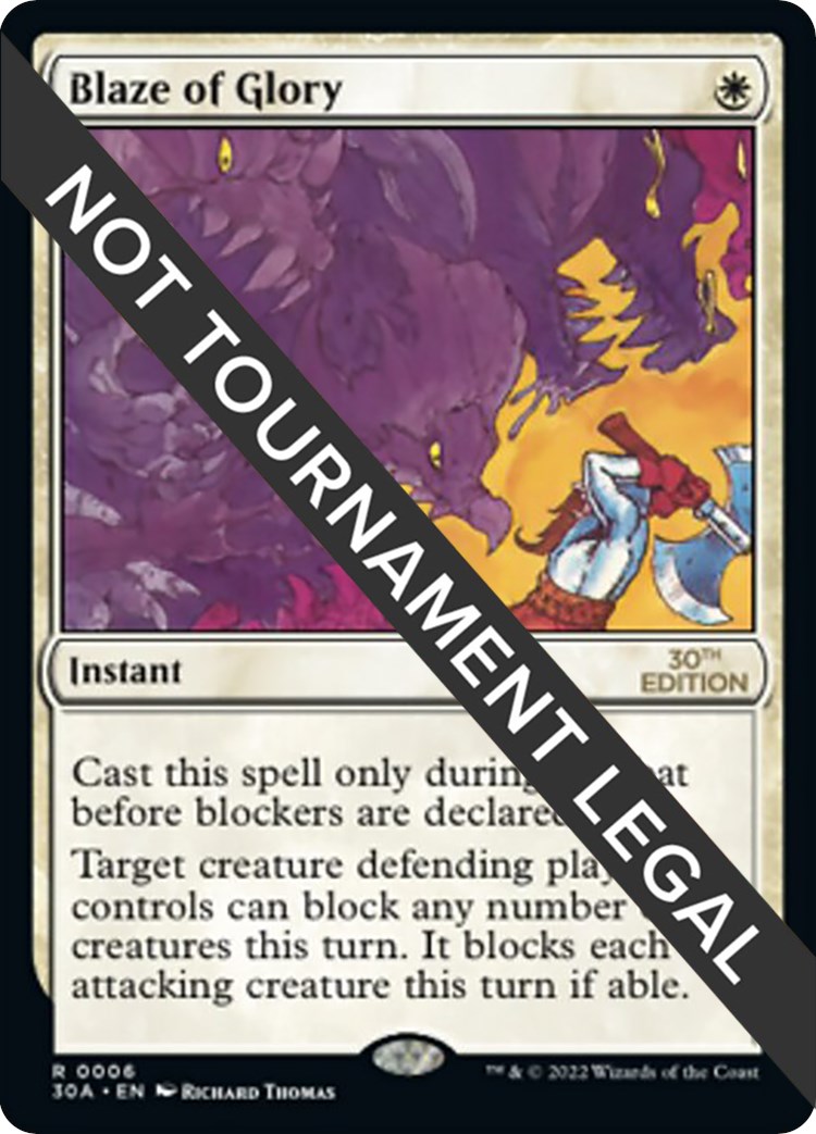 Blaze of Glory - 30th Anniversary Edition - Magic: The Gathering