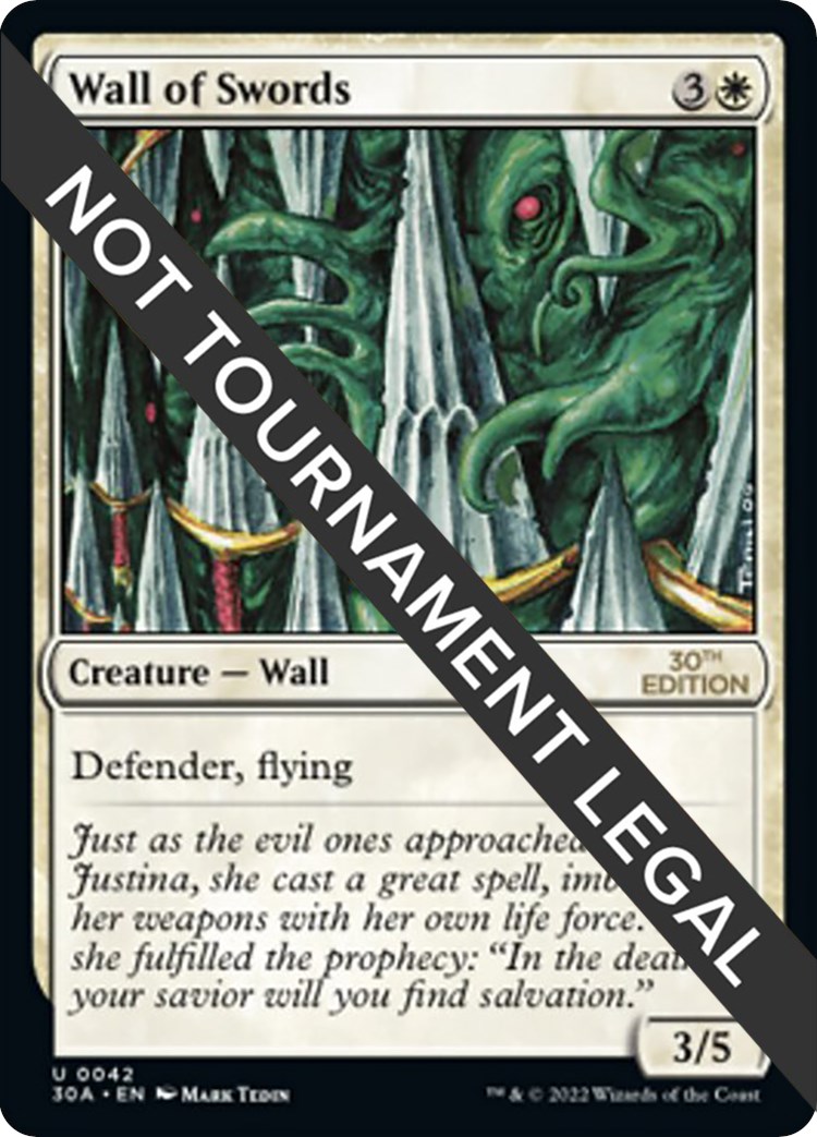Wall of Swords - 30th Anniversary Edition - Magic: The Gathering