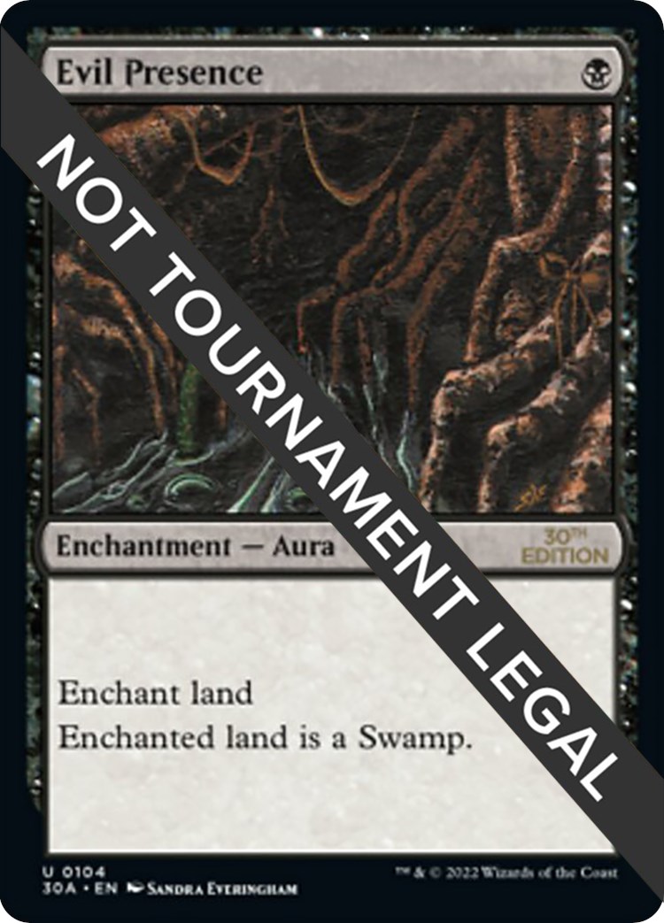 Evil Presence - 30th Anniversary Edition - Magic: The Gathering