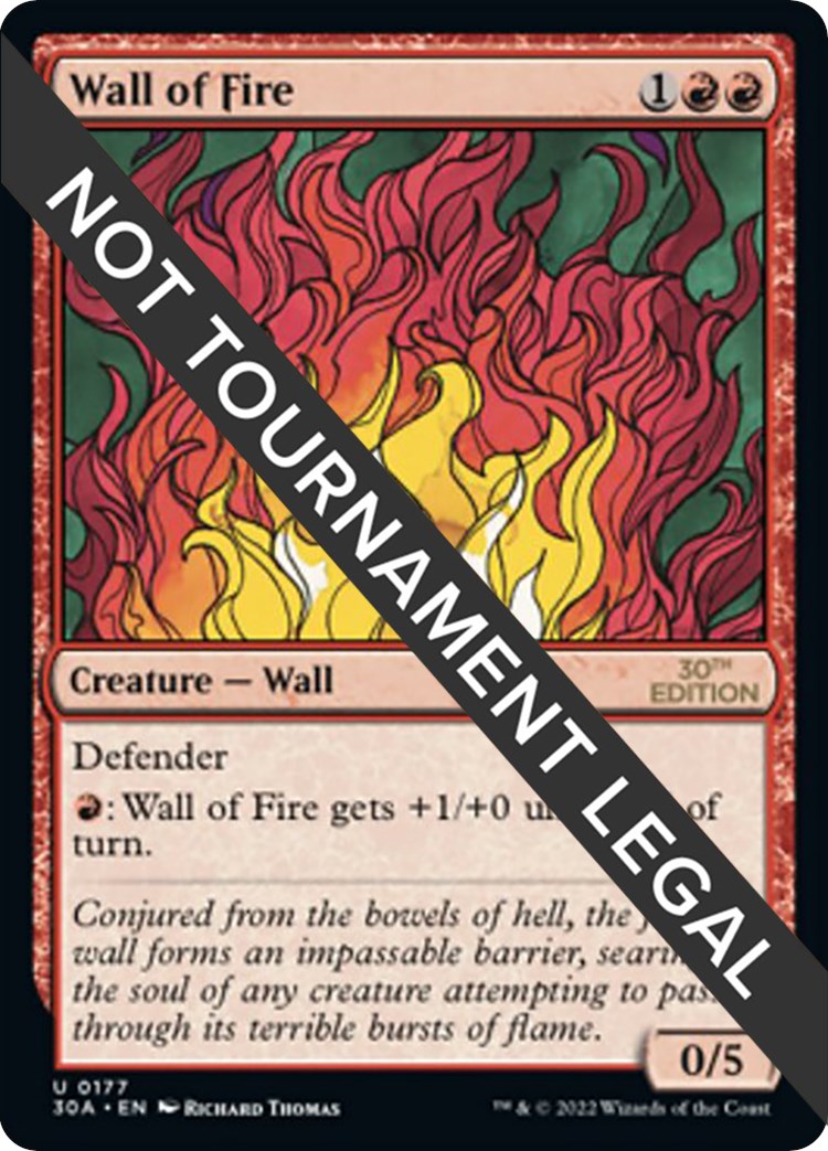 Wall of Fire - 30th Anniversary Edition - Magic: The Gathering