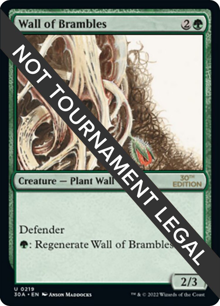 Wall of Brambles - 30th Anniversary Edition - Magic: The Gathering