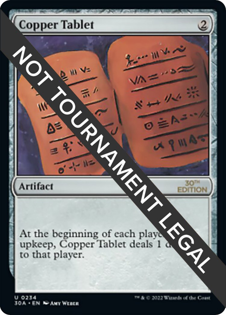 Copper Tablet - 30th Anniversary Edition - Magic: The Gathering