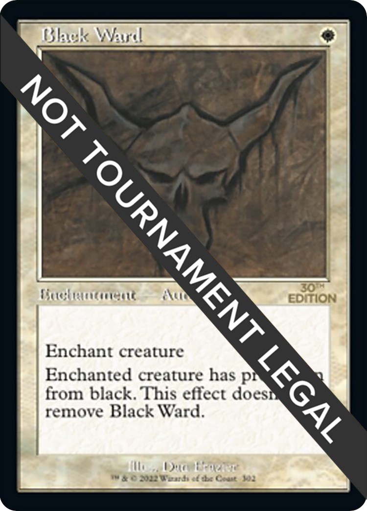 Black Ward (Retro Frame) - 30th Anniversary Edition - Magic: The Gathering